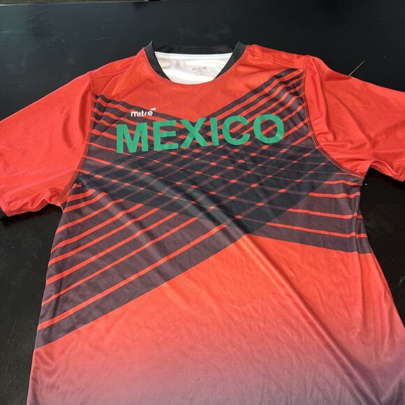 Mitre | Shirts | Mitre Mxico World Cup Soccer Jersey Red Black Mexico ...
